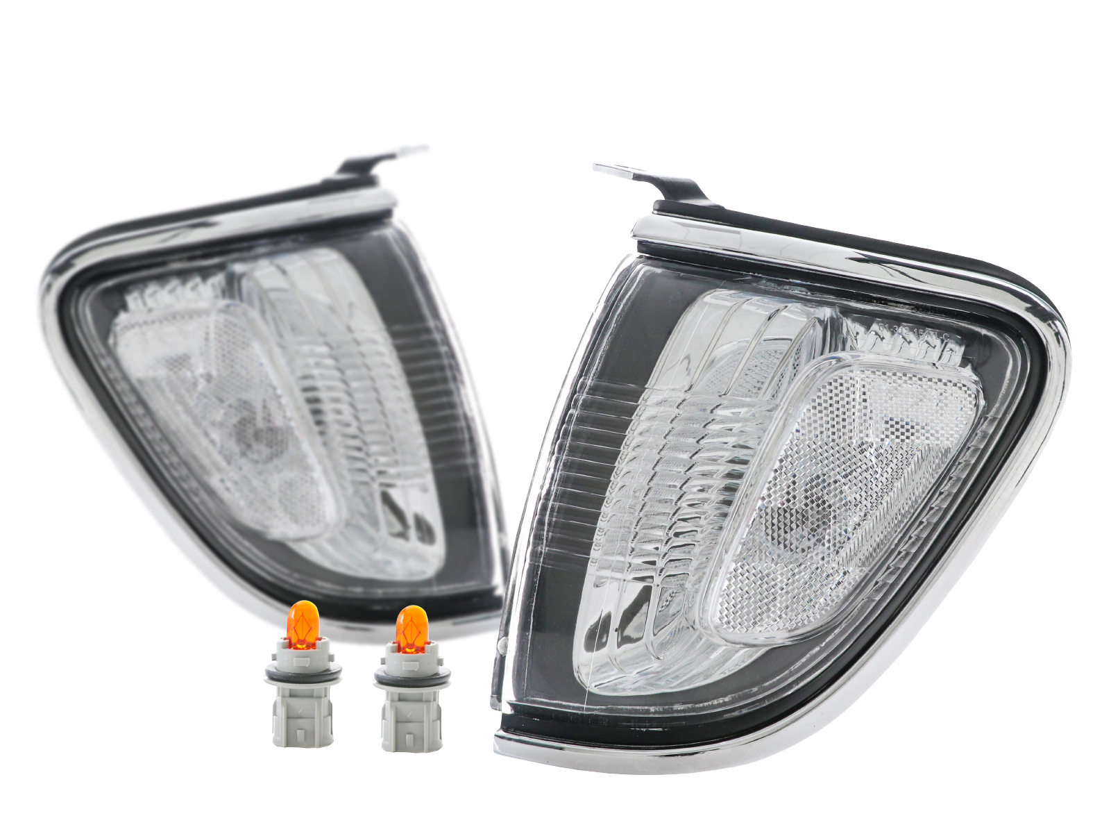 2 Day AIR to Hawaii Chrome Frame CLEAR Corner Light For 2001-2004 ...