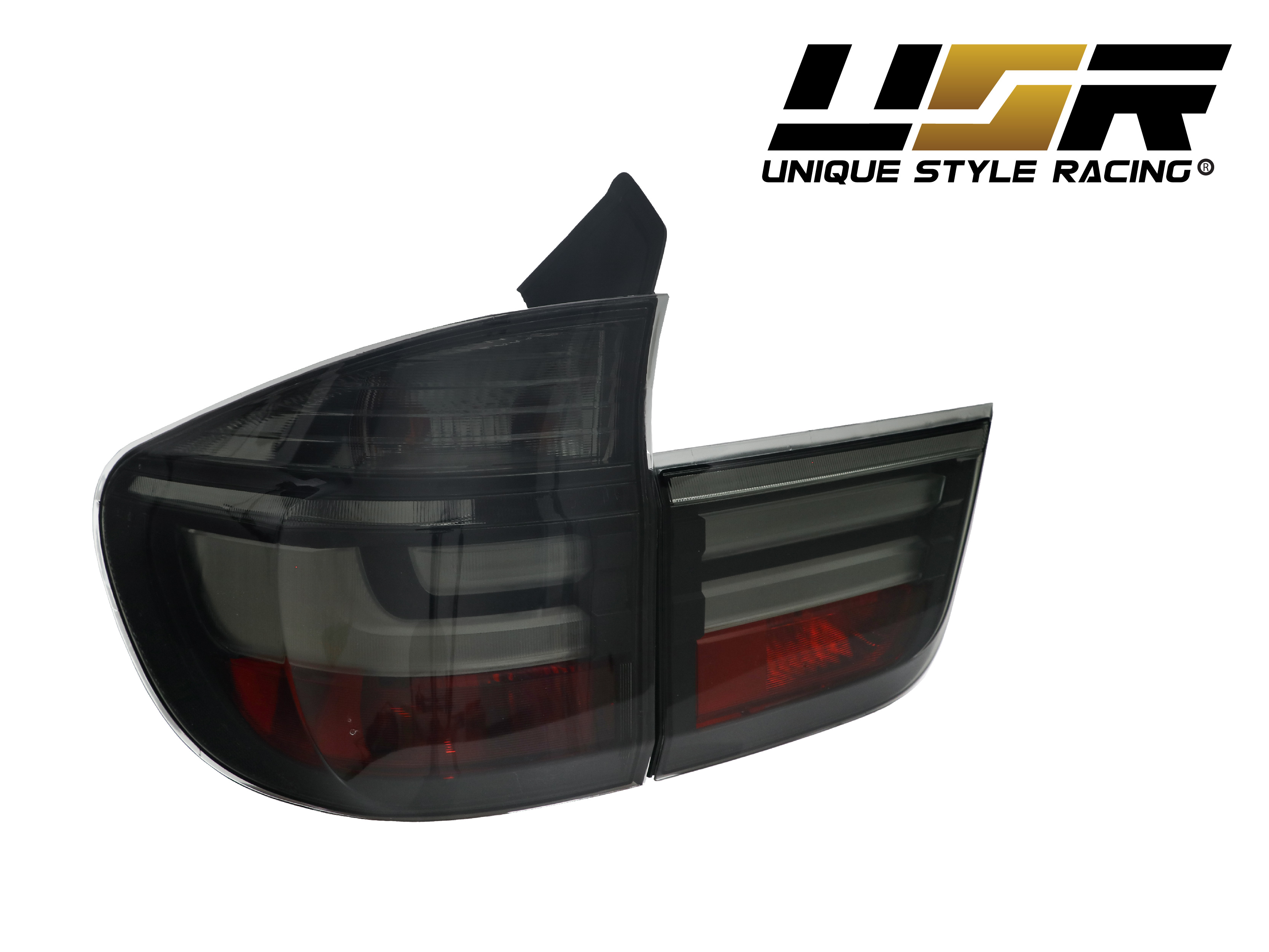 LCI Facelift Style Light Bar LED Smoke Tail Light Full Set For 07-13 ...