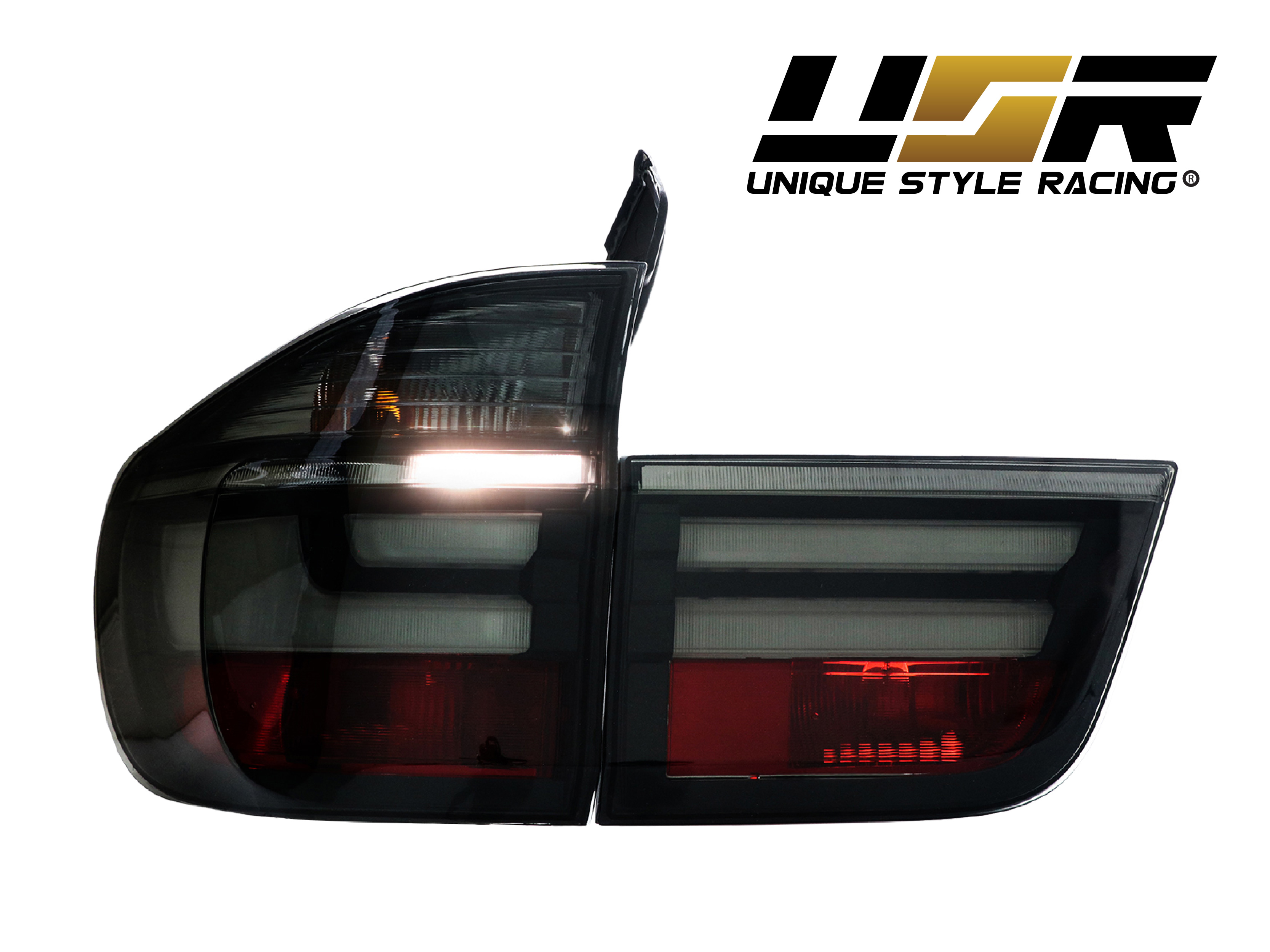 LCI Facelift Style Light Bar LED Smoke Tail Light Full Set For 07-13 ...